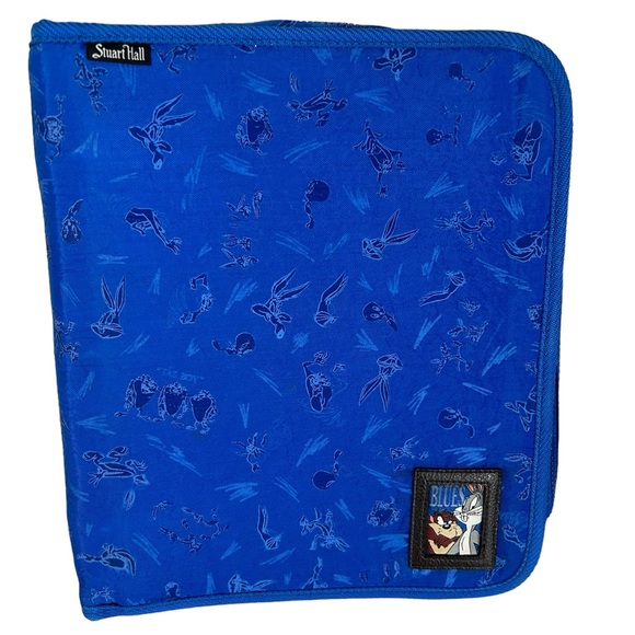 Stuart Hall | Office | Vintage 996 Bugs Taz Warner Bros Zip Up 3 Ring ...